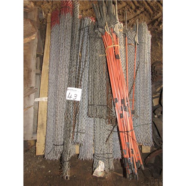 Electric Fence Posts & Wire Spacers.