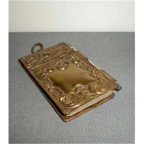 Antique Brass Note Pad with Mech Pencil #2065819