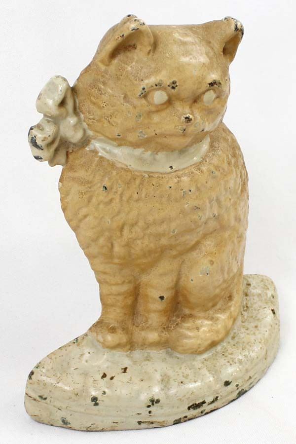Antique Hubley Cast Iron Cat Doorstop #37