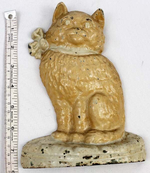 Antique Hubley Cast Iron Cat Doorstop #37