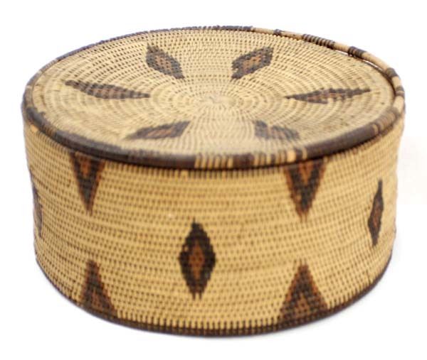 Vintage Alaskan Lidded Basket
