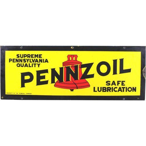Porcelain Pennzoil Sign 15 X 40