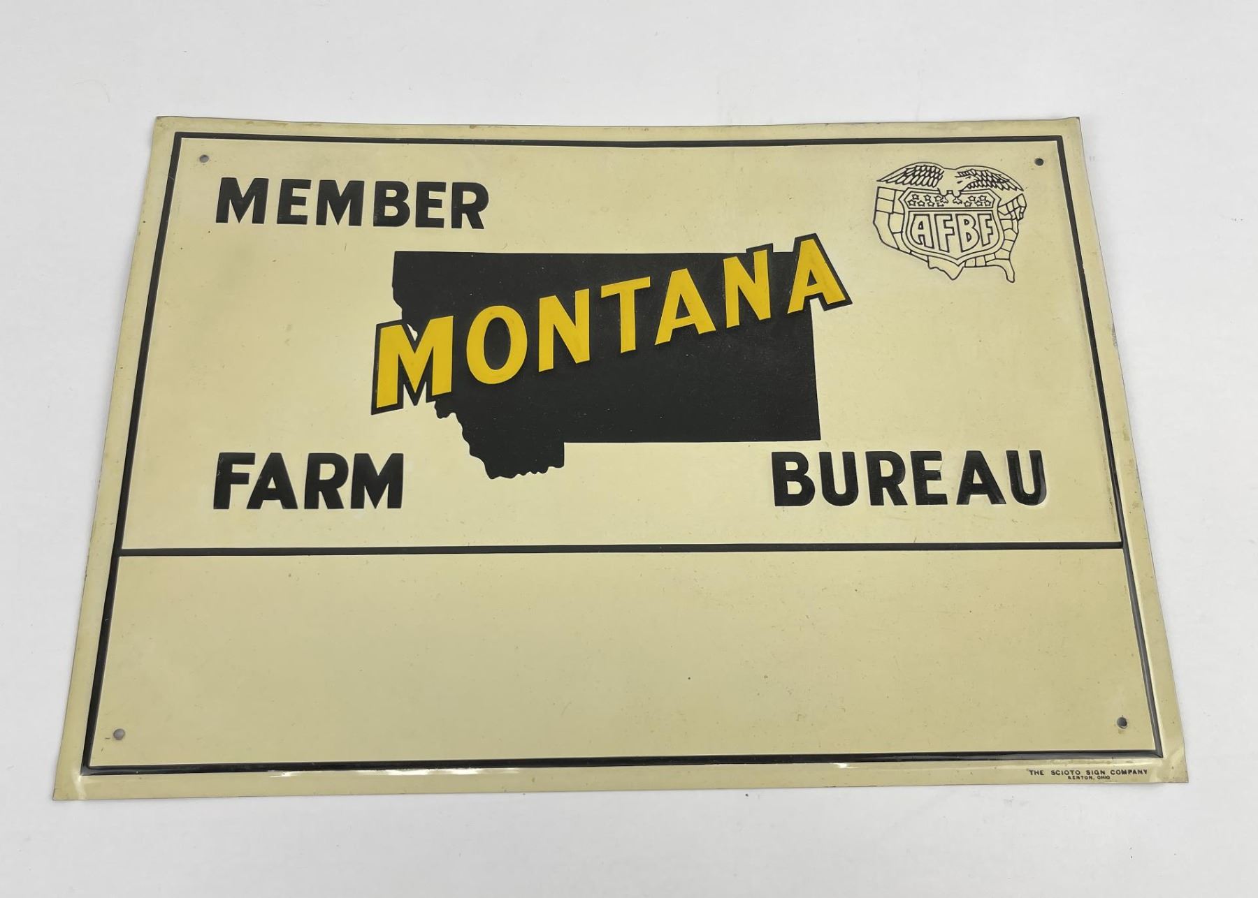 Antique Montana Farm Bureau Sign