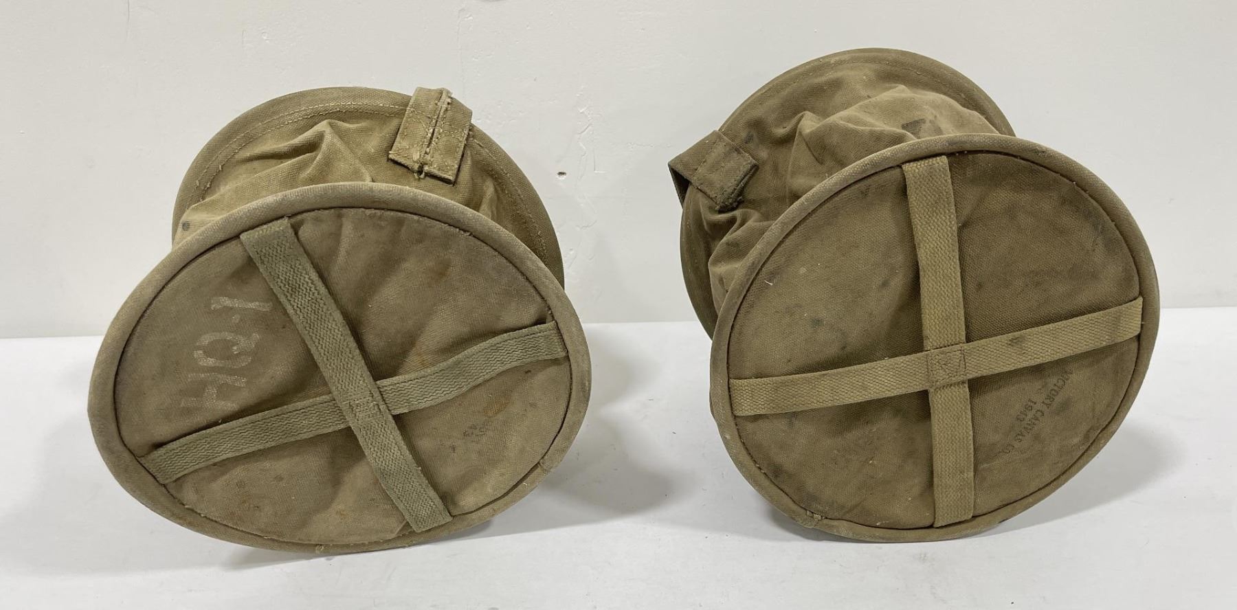 Pair of WW2 US Army Cavalry Water Buckets