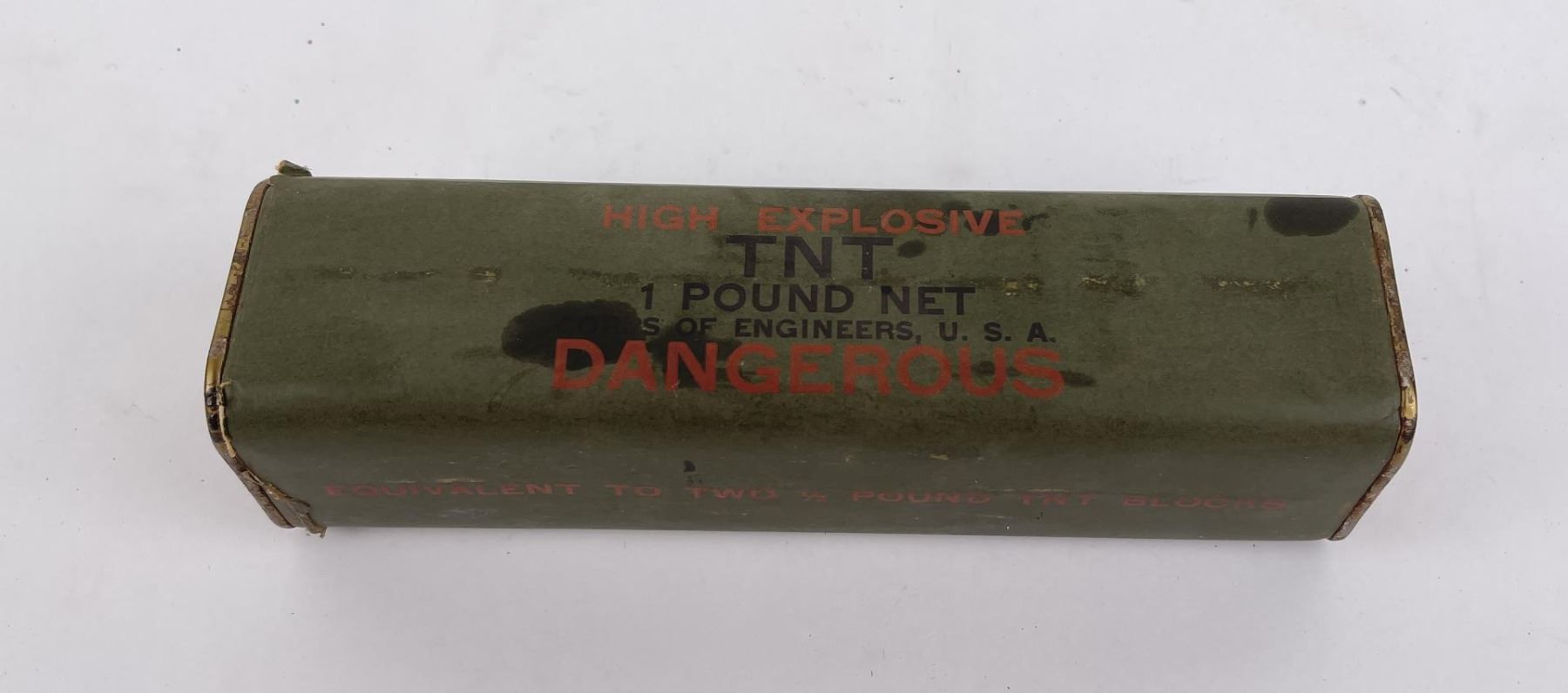 WW2 1lb Original TNT Block Case