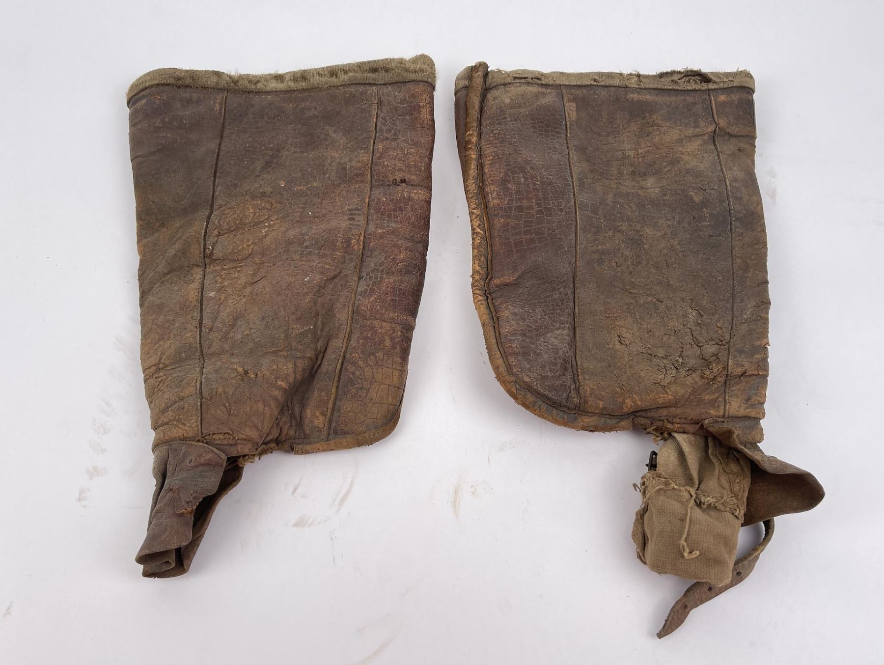 WW1 Leather Flight Gunner Gloves