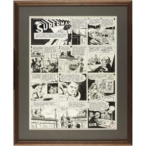 Wayne Boring - Superman Sunday Comic Strip #479 Art