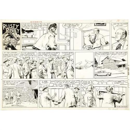 Frank Godwin Rusty Riley Sunday Comic Strip Art