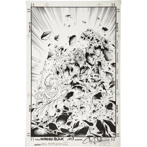 Angel Medina & Robin Riggs - Incredible Hulk Art