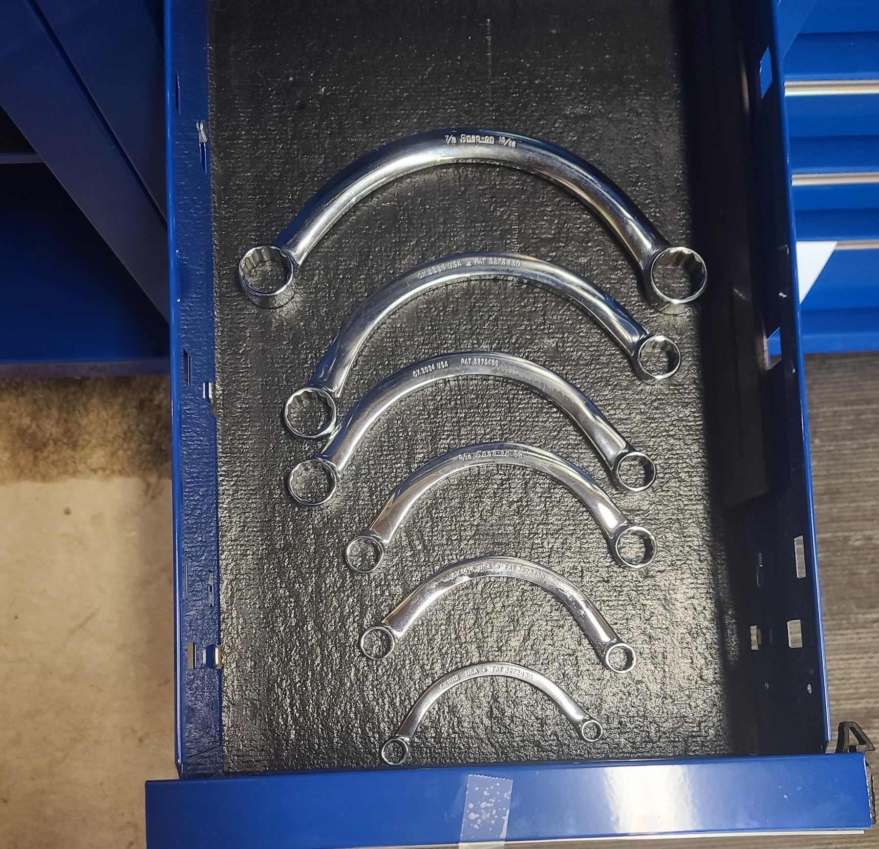 SnapOn curved wrenches - 6 piece set