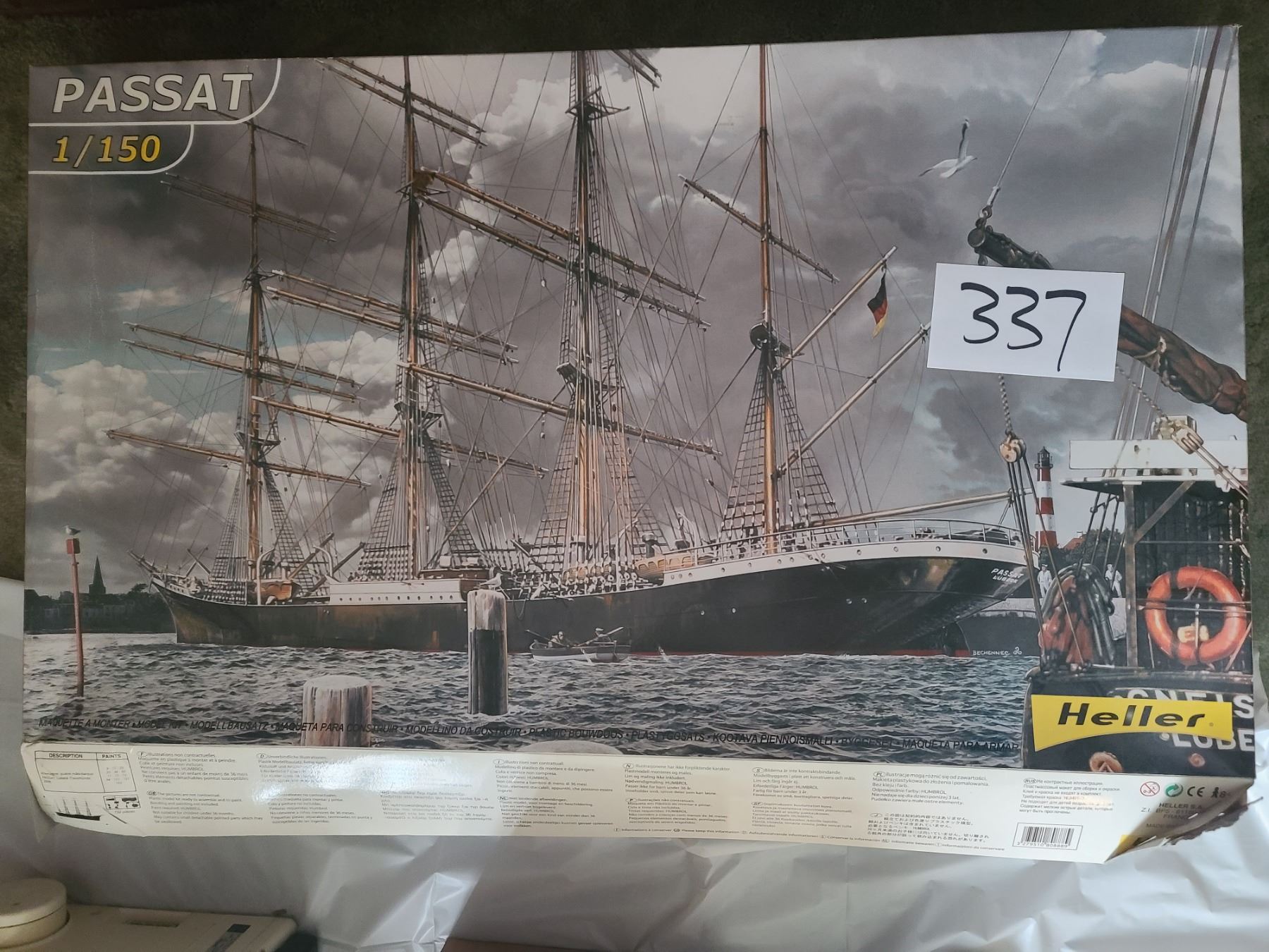 HELLER PASSAT 1/150 model ship