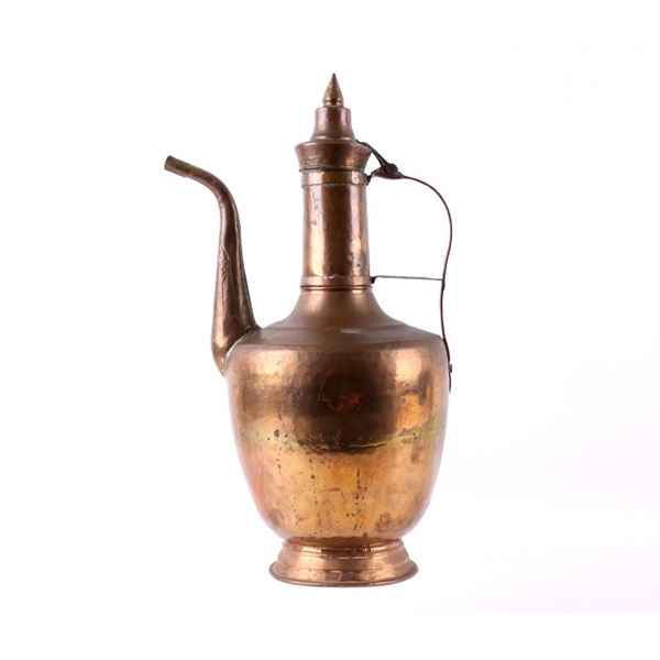 Dovetail Embossed Long Neck Copper Tea Kettle