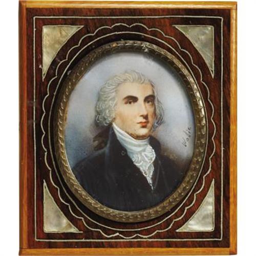 James Madison: Superb Signed Miniature on Ivory.
