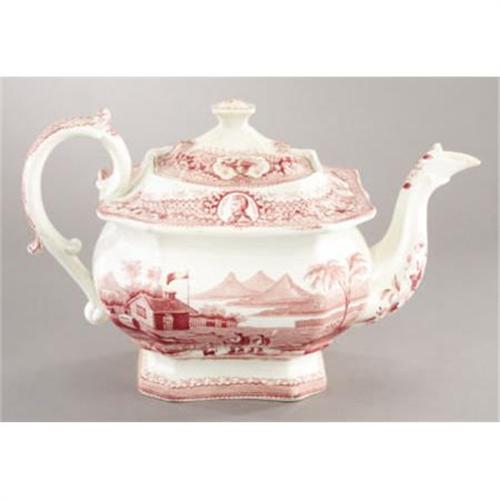 William Henry Harrison: 1840 Campaign Teapot