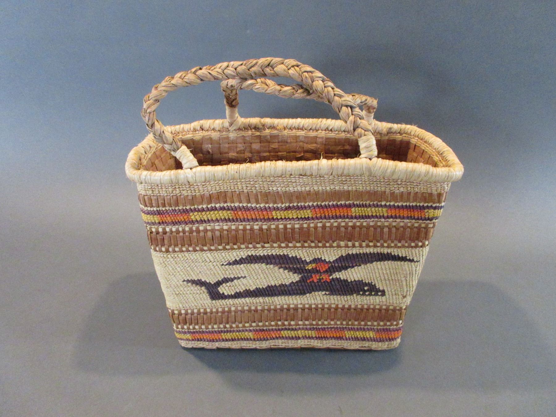 Vintage 1940's Gathering Basket In The Style Of Tsimshian First Nations ...