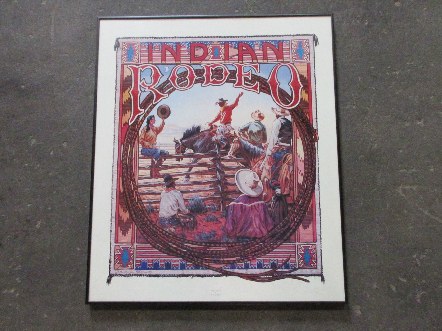 Buckeye Blake Indian Rodeo Poster- 28.5" X 24"