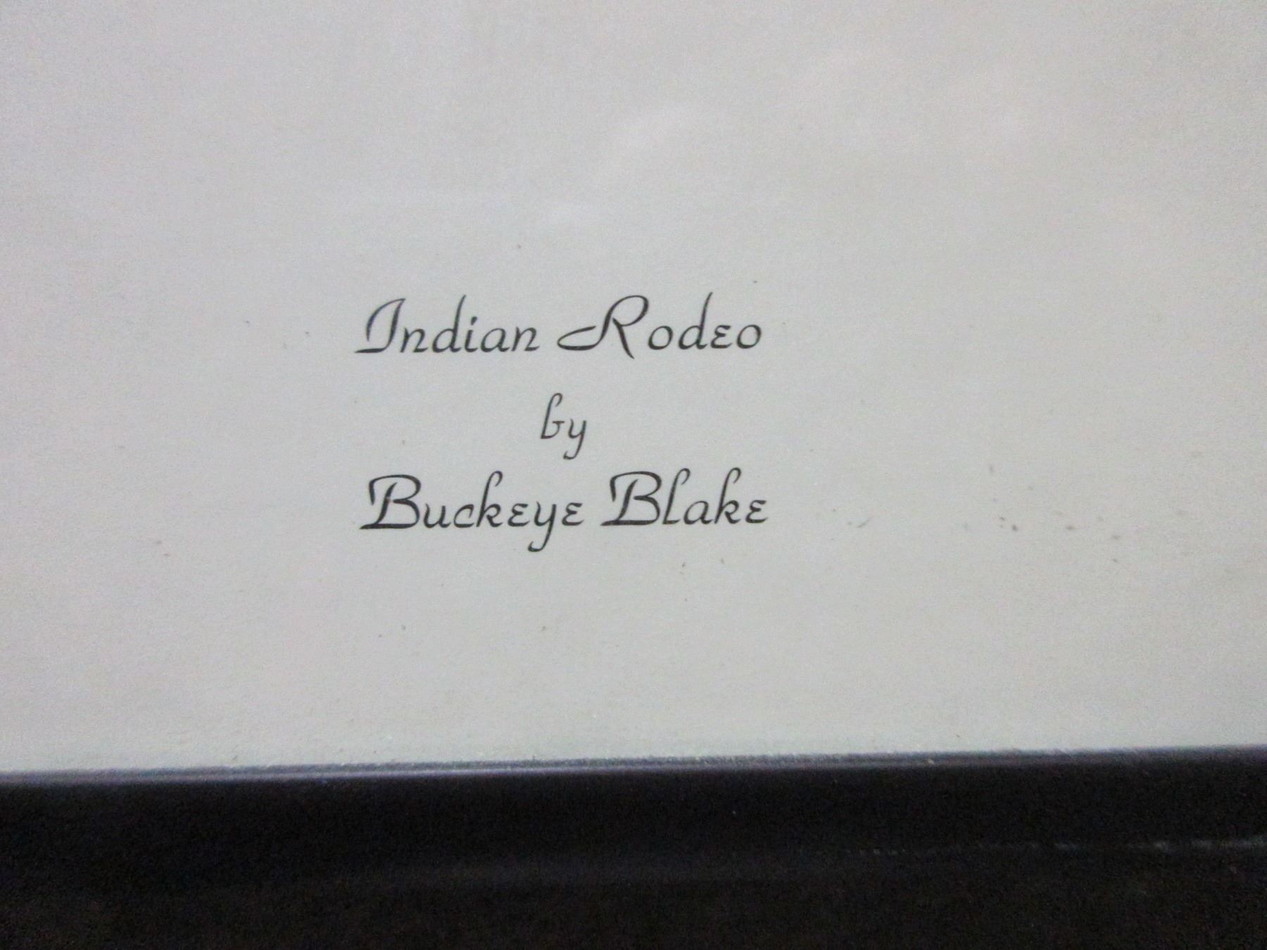 Buckeye Blake Indian Rodeo Poster- 28.5" X 24"