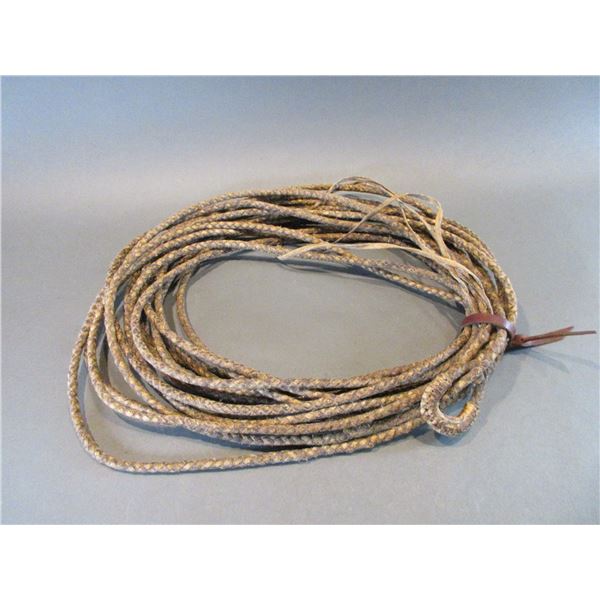66' Braided Rawhide Reata- C 1890-1920