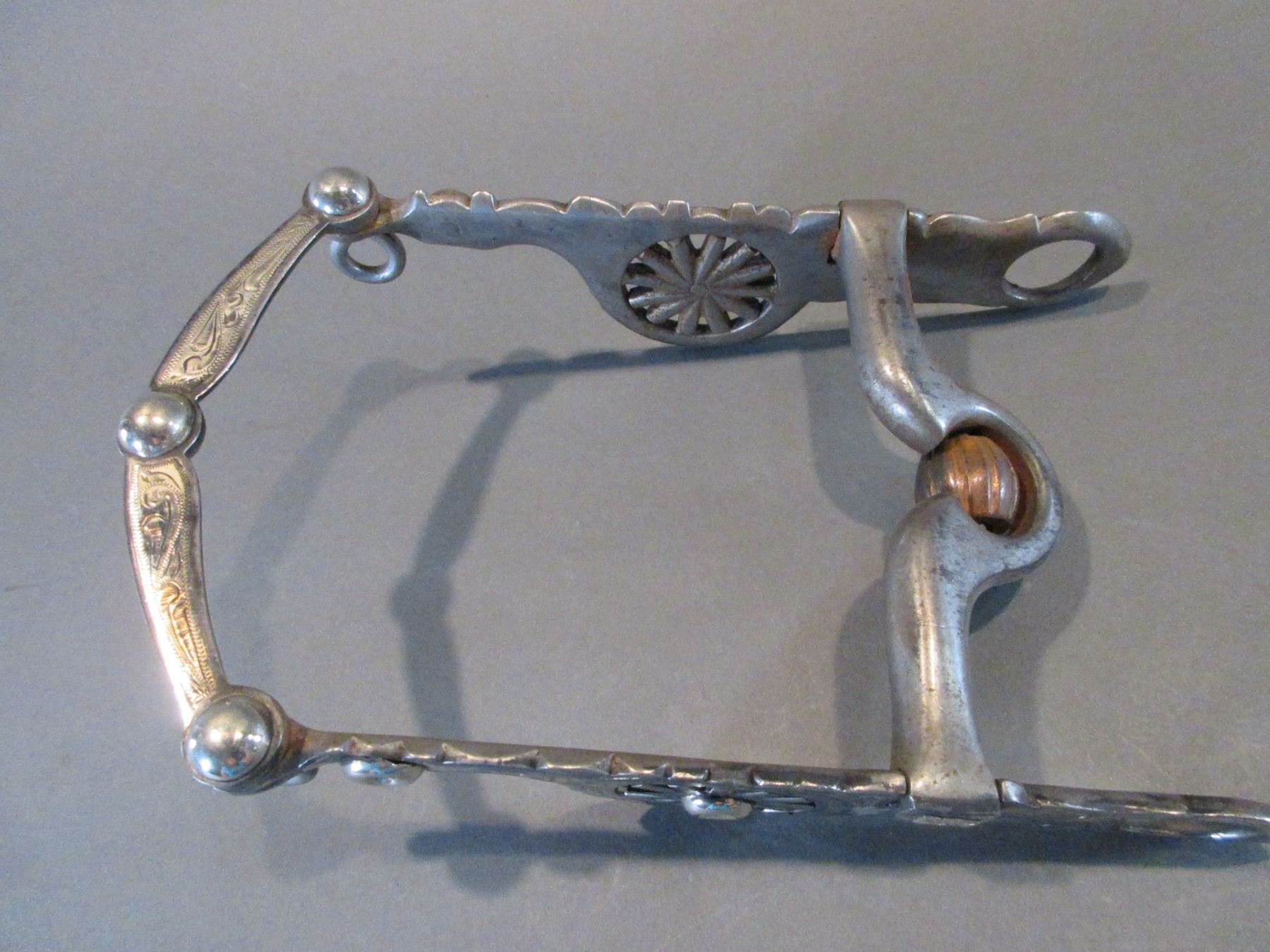 Marked B-C Silver Overlaid Bit- Santa Barbara Cheek- Heavy Bars With ...