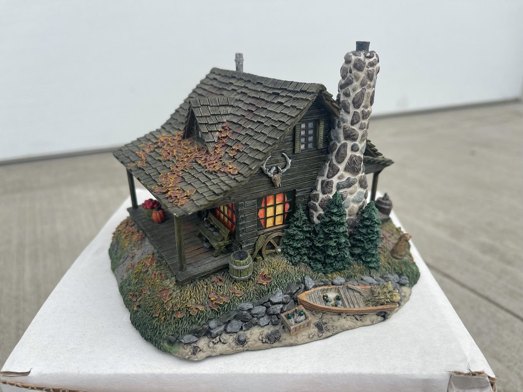 TERRY REDLIN THE "COMFORTS OF HOME" CABIN SCULPTURE; NUMBERED - Cornerbids