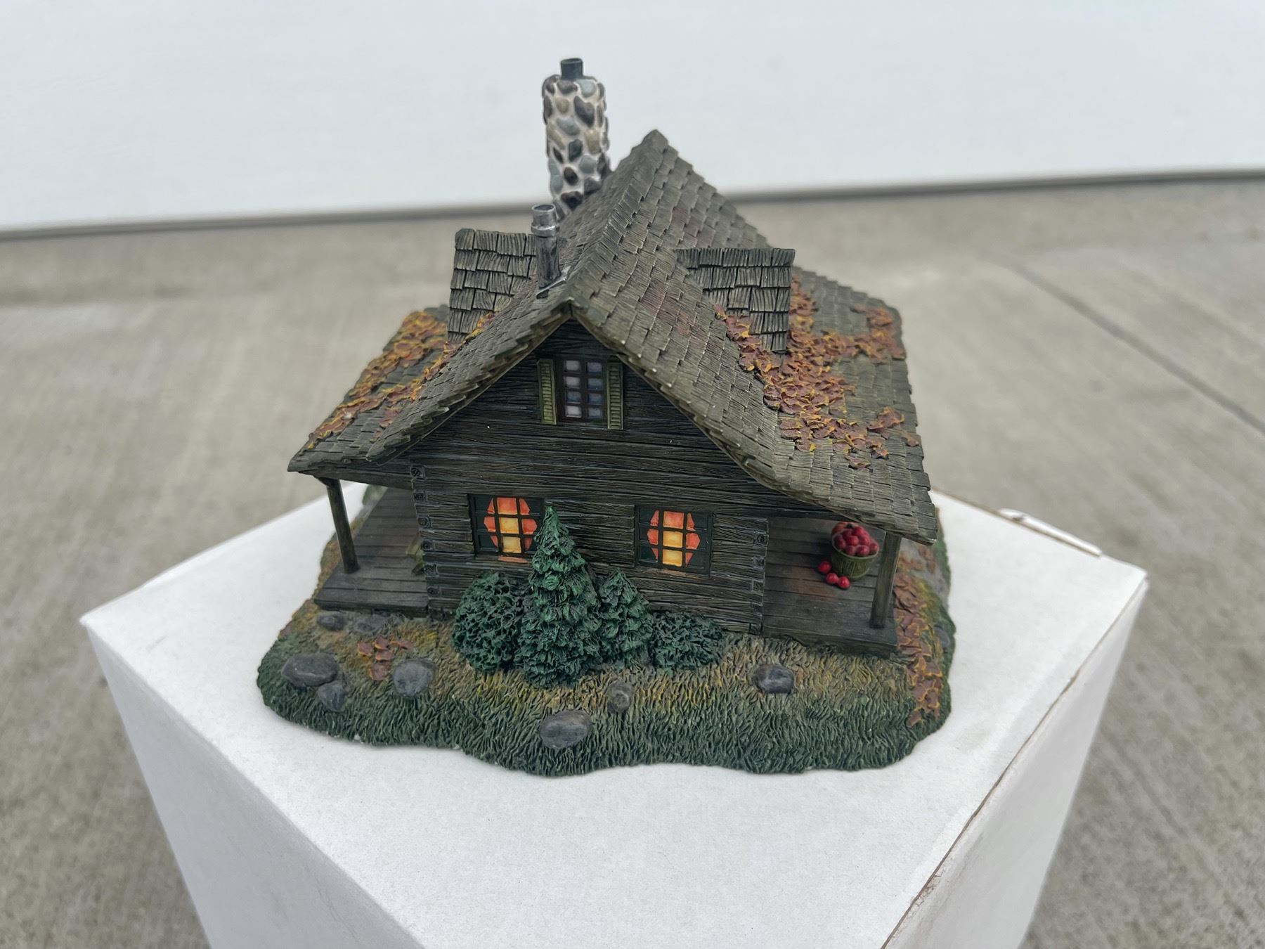 TERRY REDLIN THE "COMFORTS OF HOME" CABIN SCULPTURE; NUMBERED