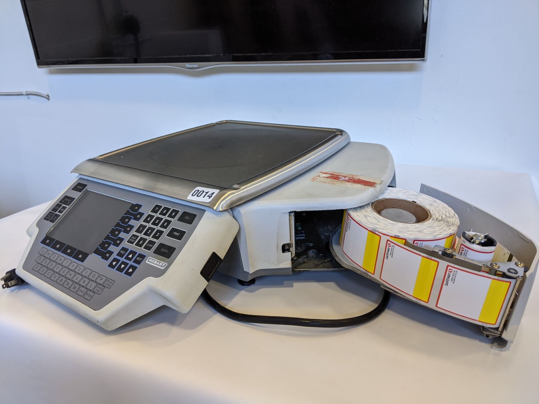 HOBART Digital Commercail Weighing Scale w/label printer Model no ...