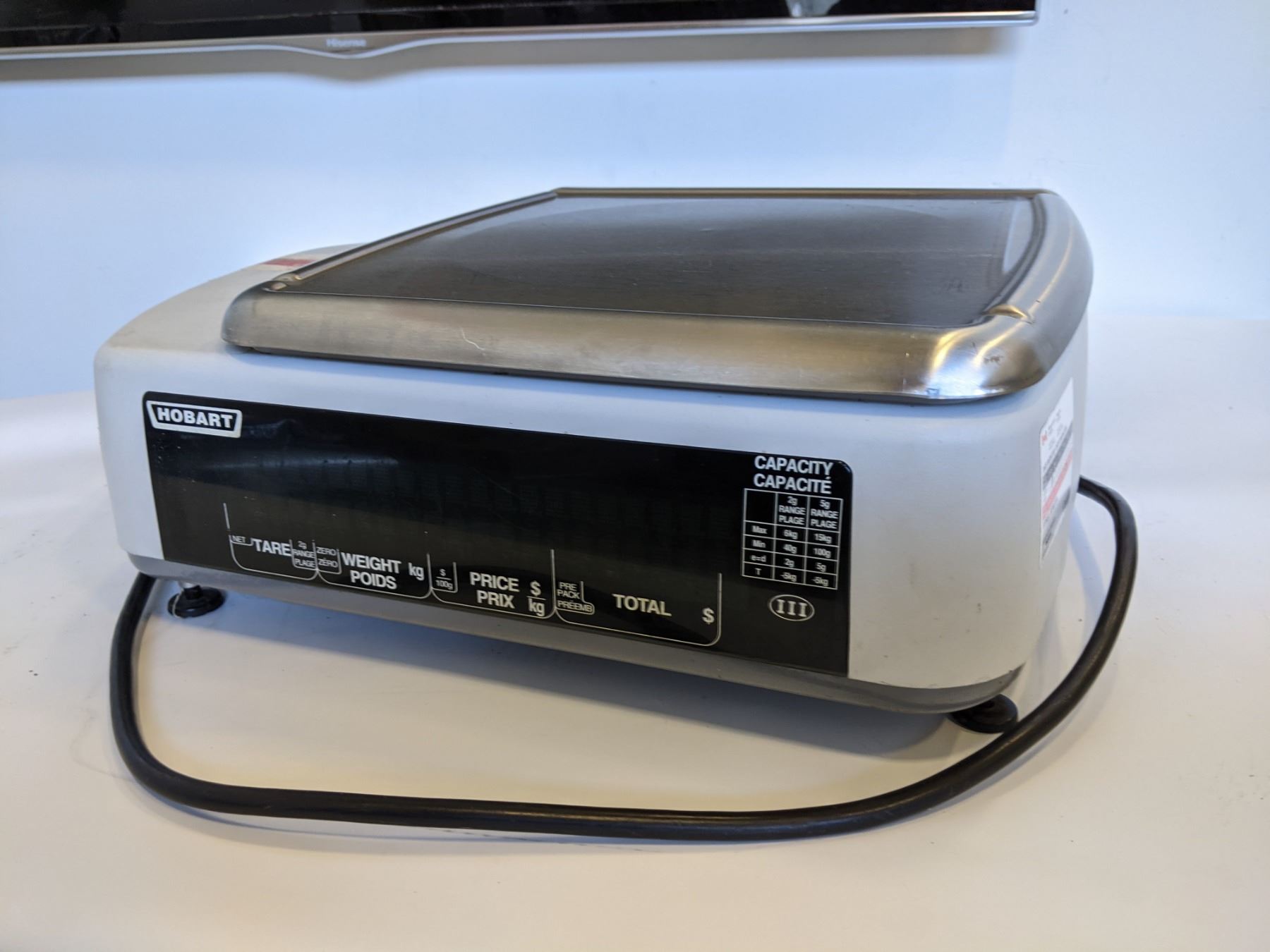 HOBART Digital Commercail Weighing Scale w/label printer Model no ...