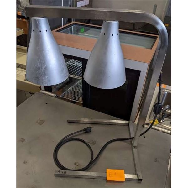 Dual Heat Lamp Food Warmer by Merco - Model no. B-2 - (Approx. 15" x 14 ...