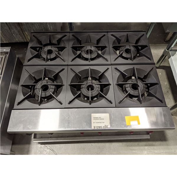 36" Countertop 6 Burner range by Therma-Tek - Model no. TCHP36-6N ...