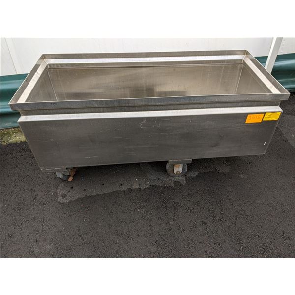 Heavy Duty Stainless Steel Tub Cart w/casters (Usually used for Meat ...