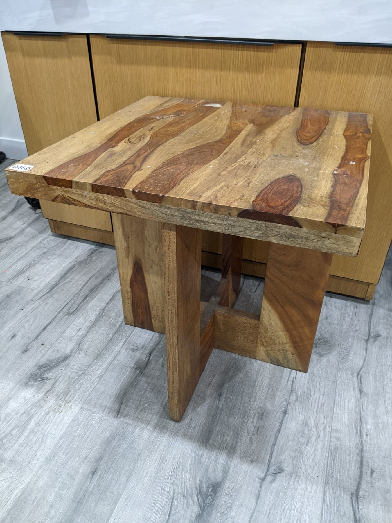 Two Wooden Side Tables - 2ft square each