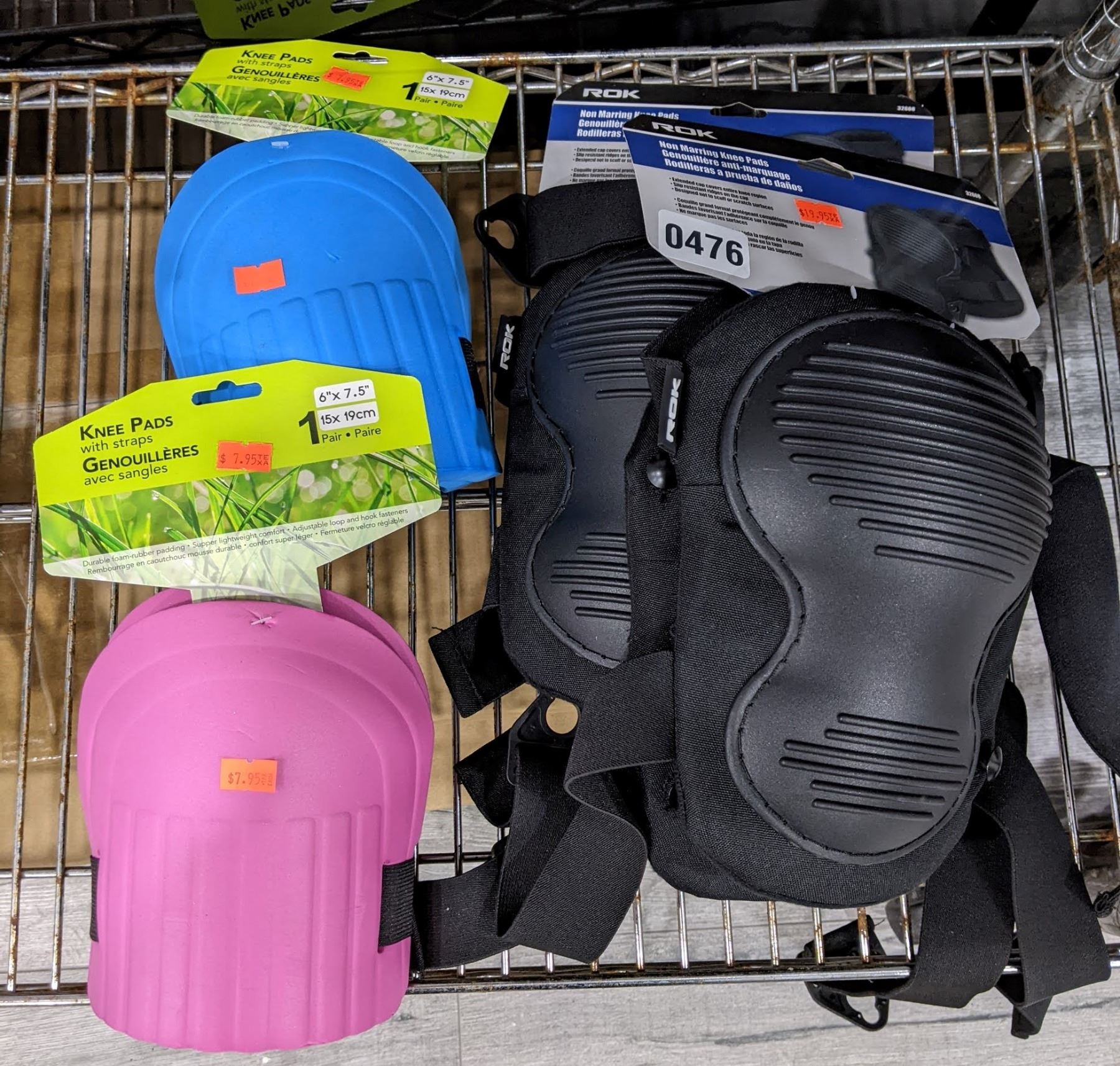 Group of Brand New Working Knee Pads with Straps - 2 ROK Branded