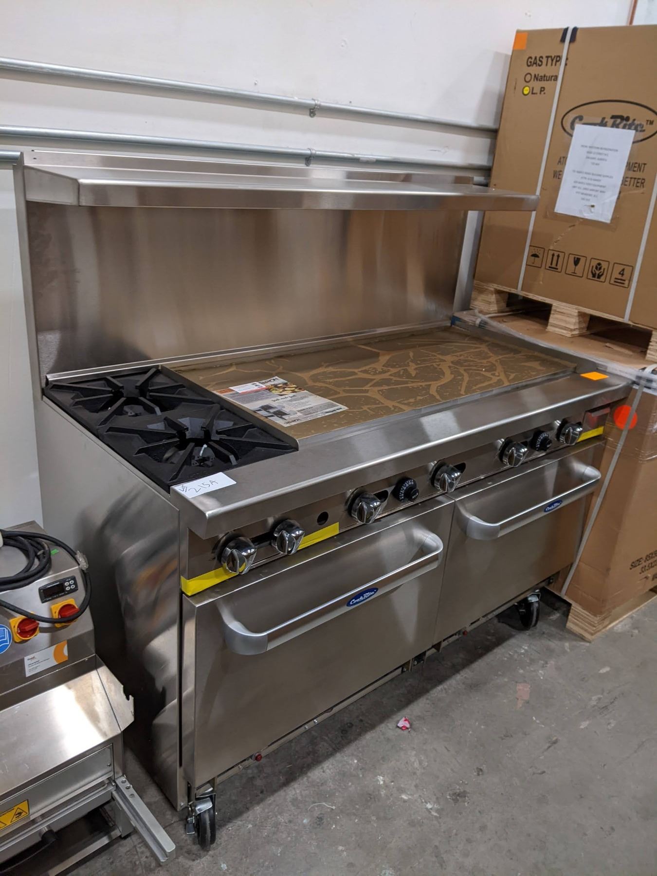 Brand New Atosa Cook Rite 2 Burner Range with 48in Griddle, 2 Full Size ...