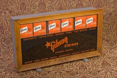 1950's Gibson Promotional String Cabinet- Dealer Display