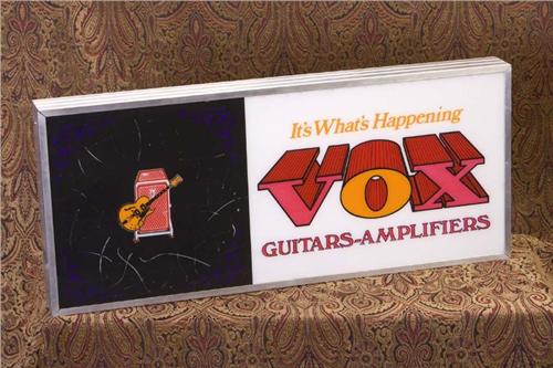 1967 Vox Guitars & Amps Promotional Motion lighted sign