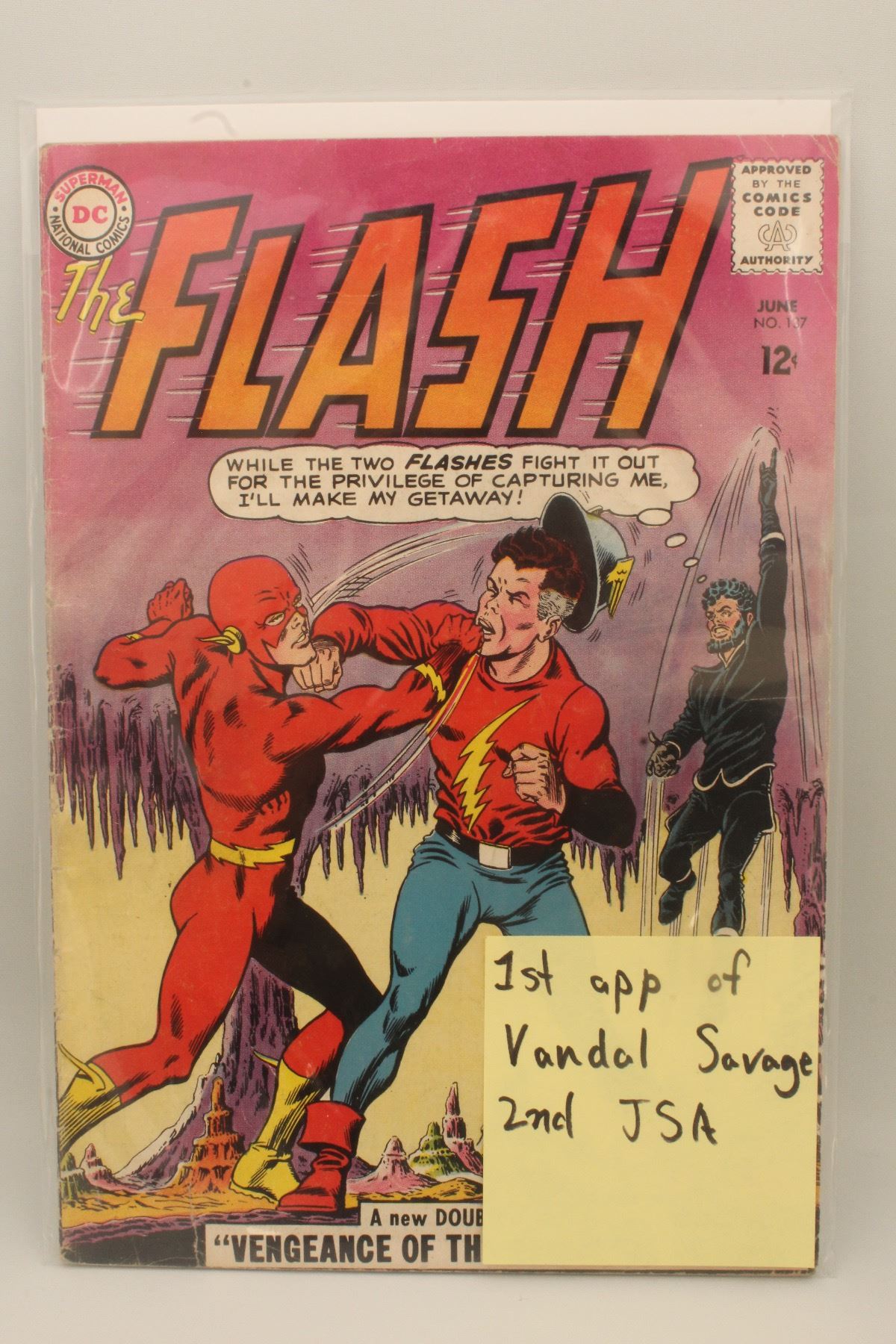 DC Comics The Flash #137- First Appearance of Vandal Savage and Second JSA