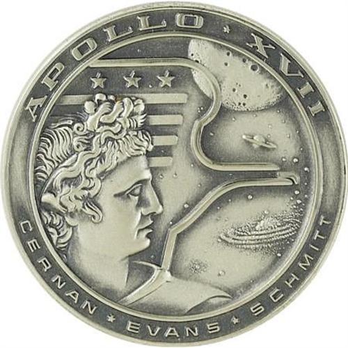 Apollo 17 Unflown Robbins Silver Medallion