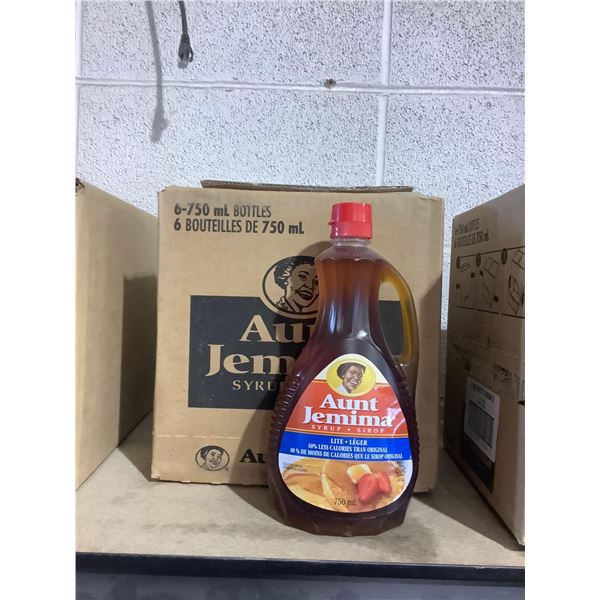 Case Of Aunt Jemima Lite Syrup 6 X 750ml