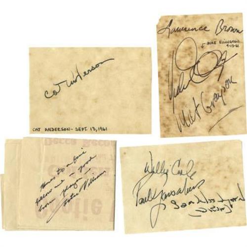 Duke Ellington Autograph Group
