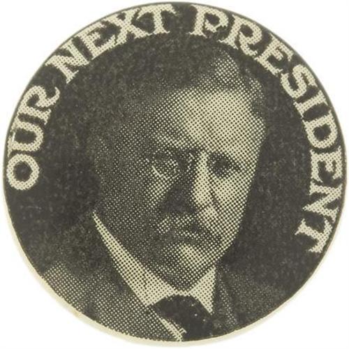 Theodore Roosevelt 1904 Campaign Button.