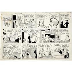 Bob Montana - Archie Sunday Comic Strip Original