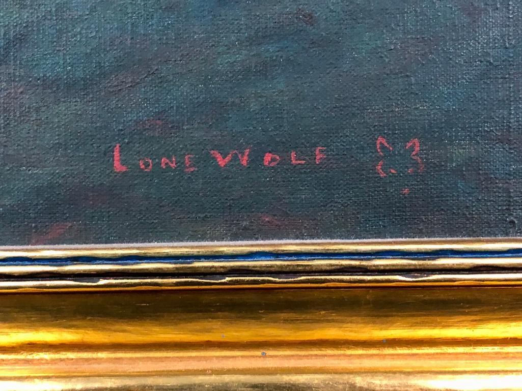 Original Oil Painting by Lone Wolf - aka Hart Merriam Schultz
