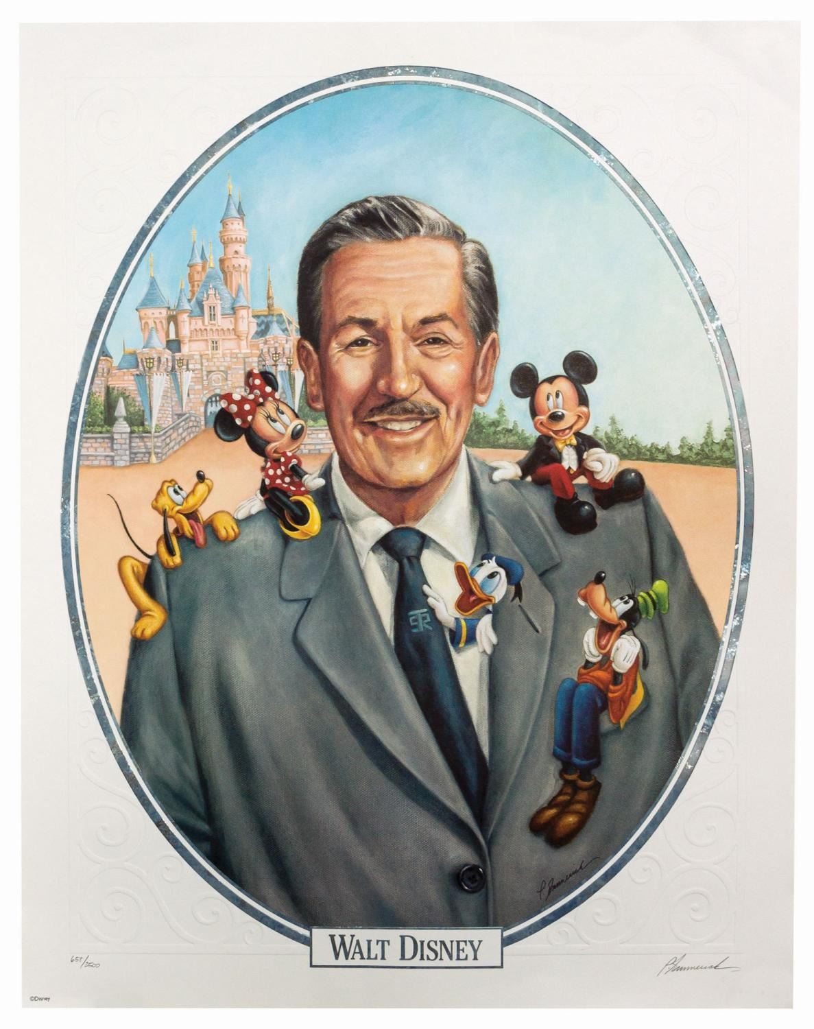 Walt Disney 100th Anniversary Lithograph. Walt Disney 100th Anniversary Lithograph.
