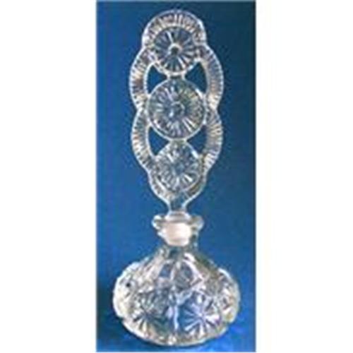 Pressed Glass Perfume Bottle Tall Stopper #2086906