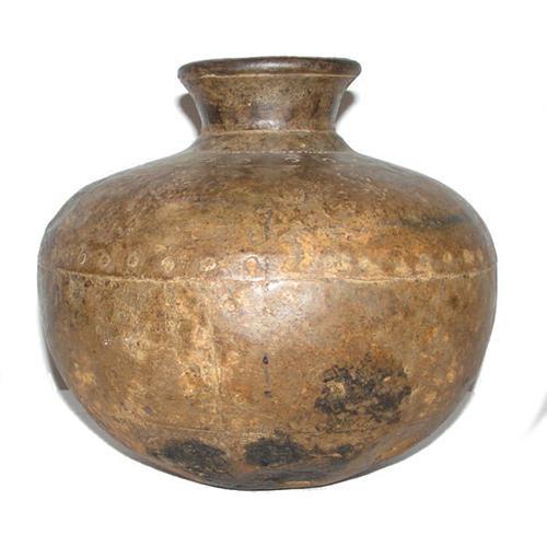 Primitive Riveted Metal Vessel #2070230