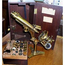 Outstanding R&J Beck Microscope C. 1865 #2086175