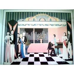 Art Deco Style Print by Norma Heyn - Framed & #2101706
