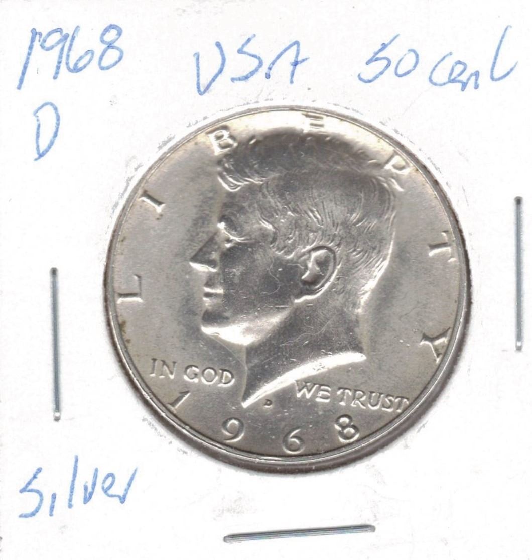 1968 D Kennedy Half Dollar