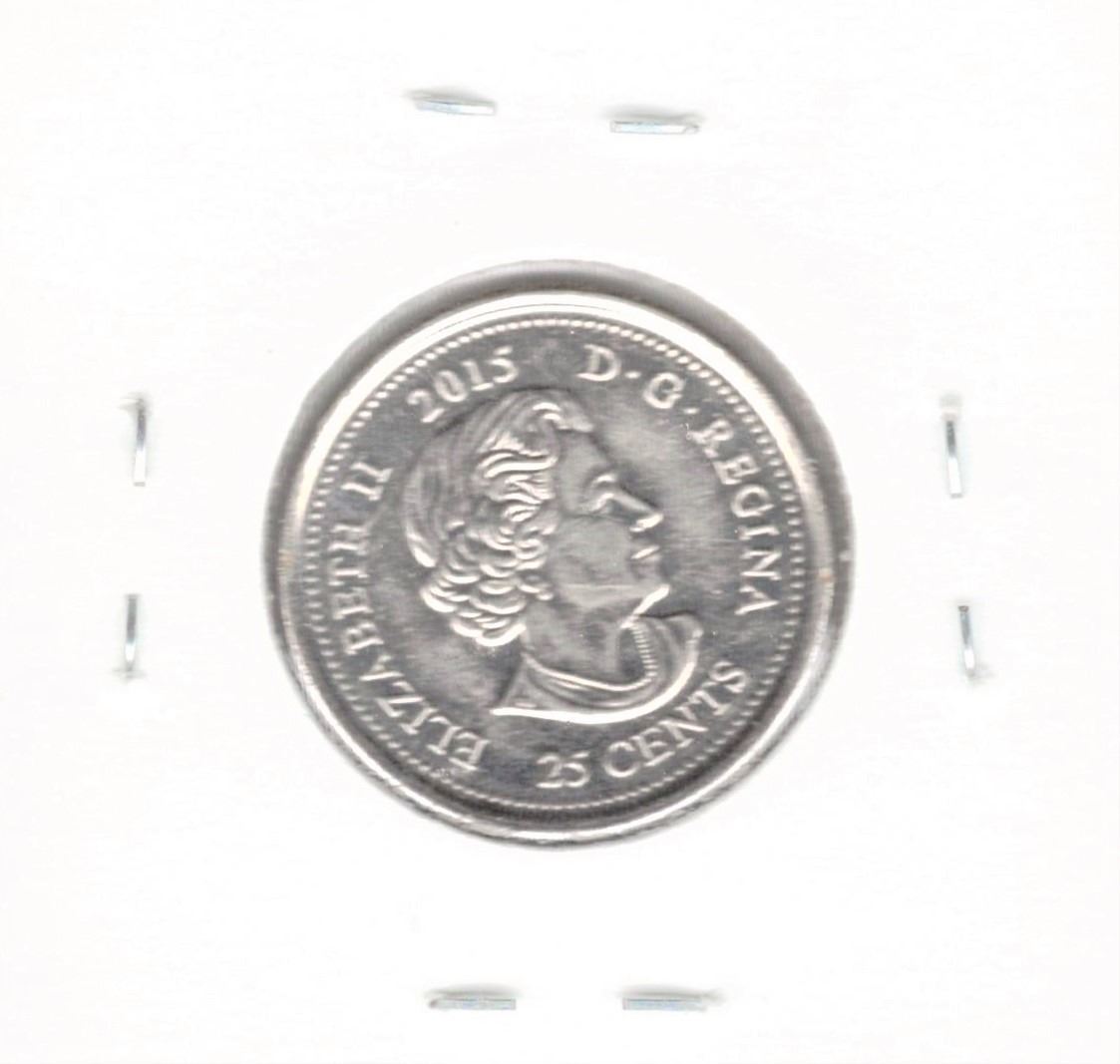 Canadian Quarter 2015 - Remembrance Large Poppy