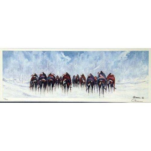 TWO FRAMED ED POSA PRINTS